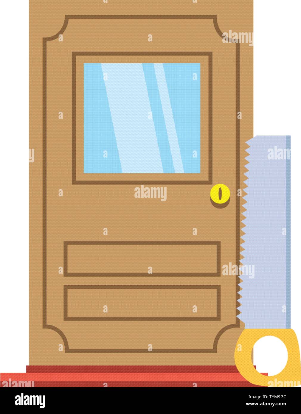 House door design, under construction work repair progress ...