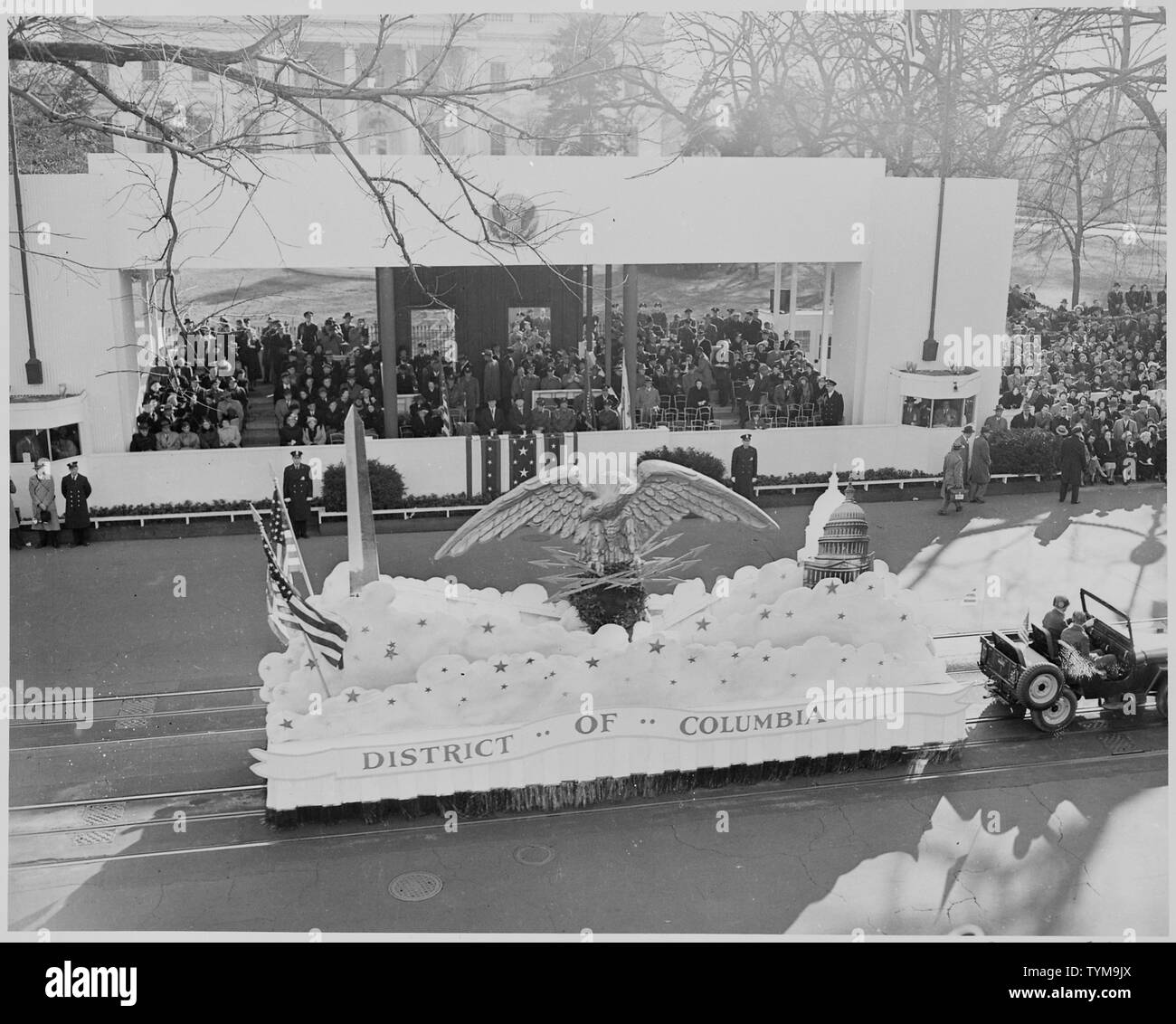 The District of Columbia float in President Truman's inaugural parade ...