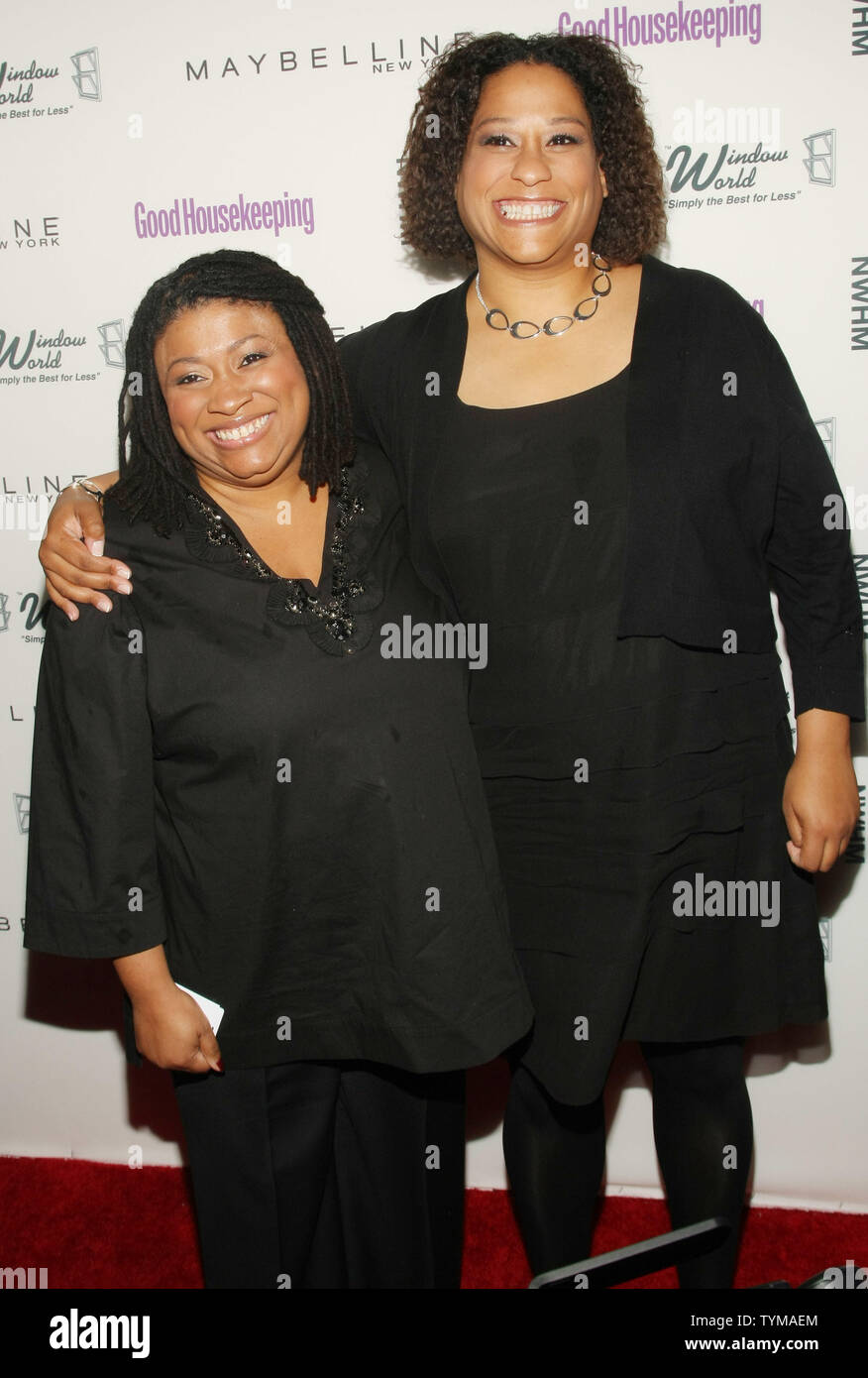 Frances Callier (L) and Angela Shelton, aka Frangela, arrive to the ...