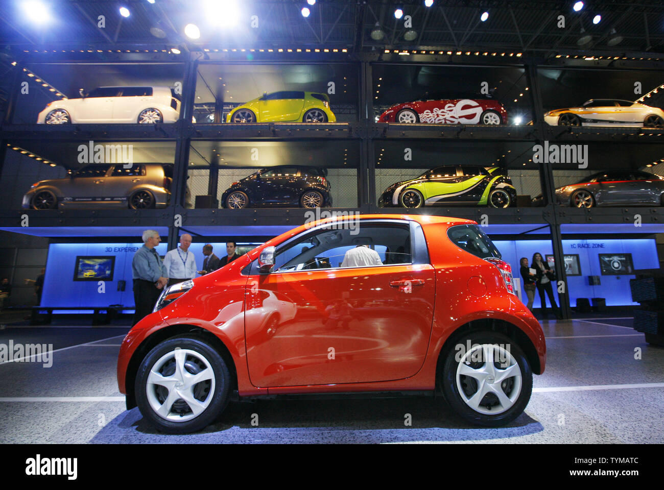 A variety of Scion models are exhibited at the New York International ...