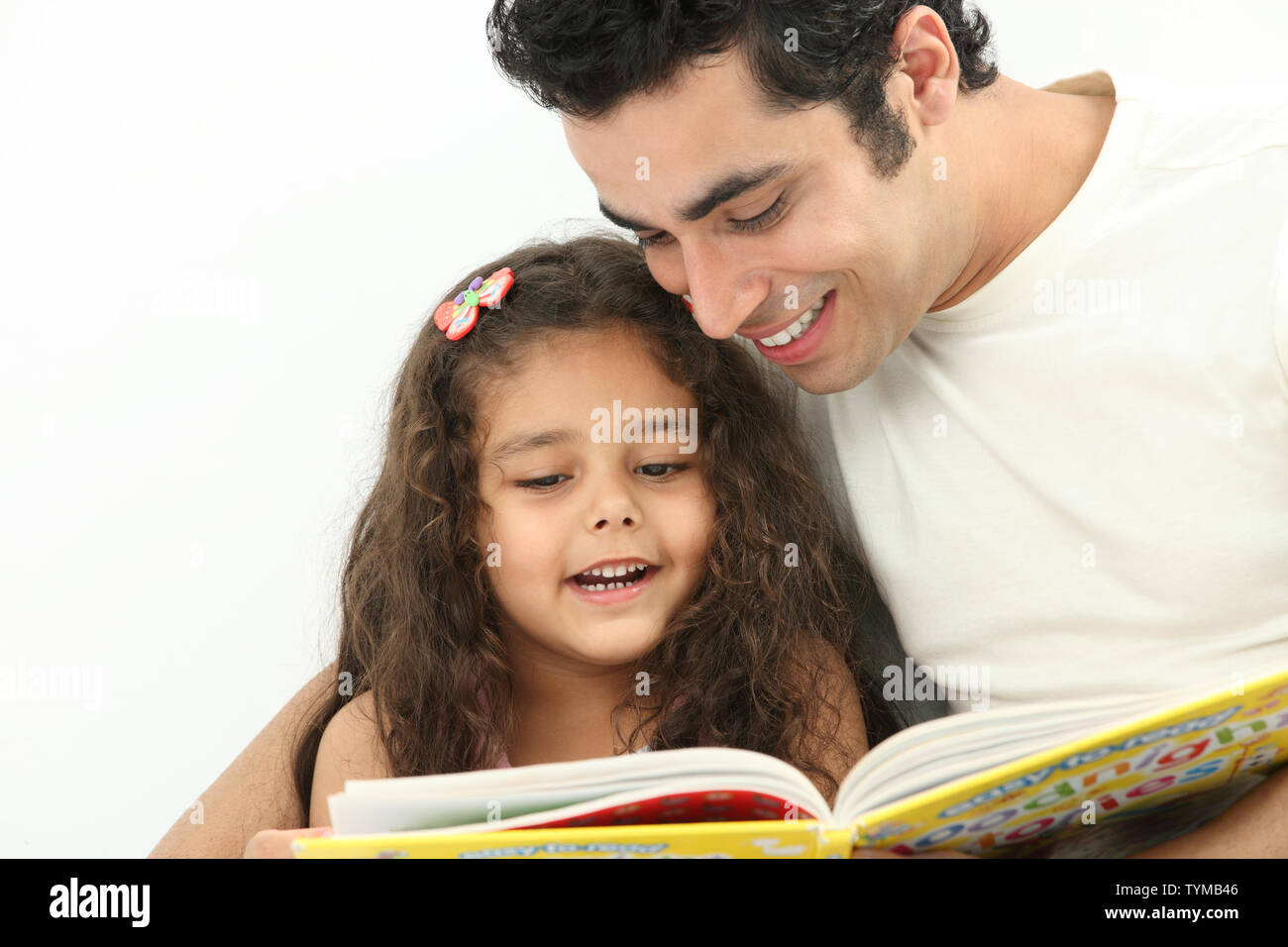 Man teaching his daughter Stock Photo - Alamy