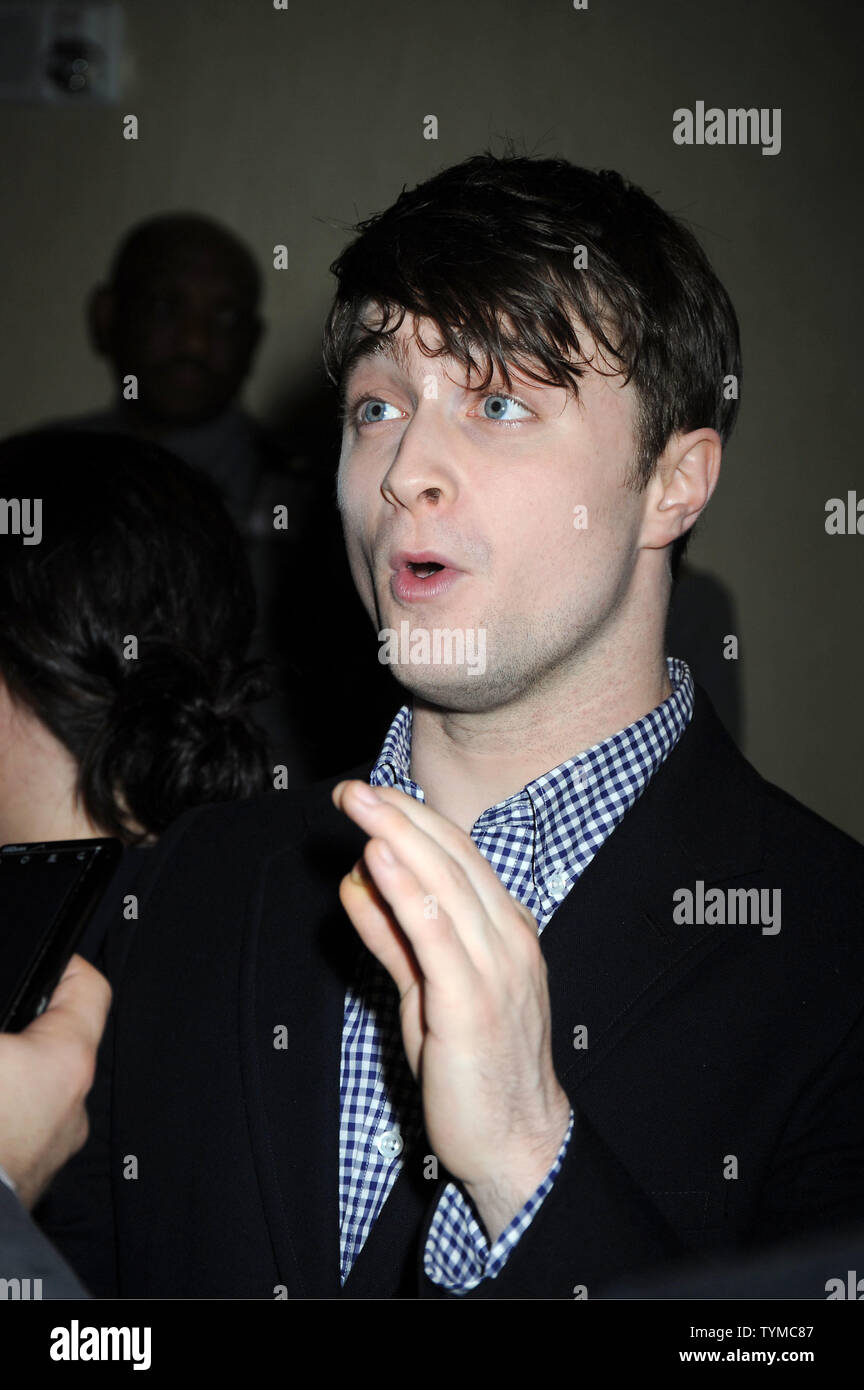 Daniel Radcliffe arrives for the Drama League Awards Ceremony and ...