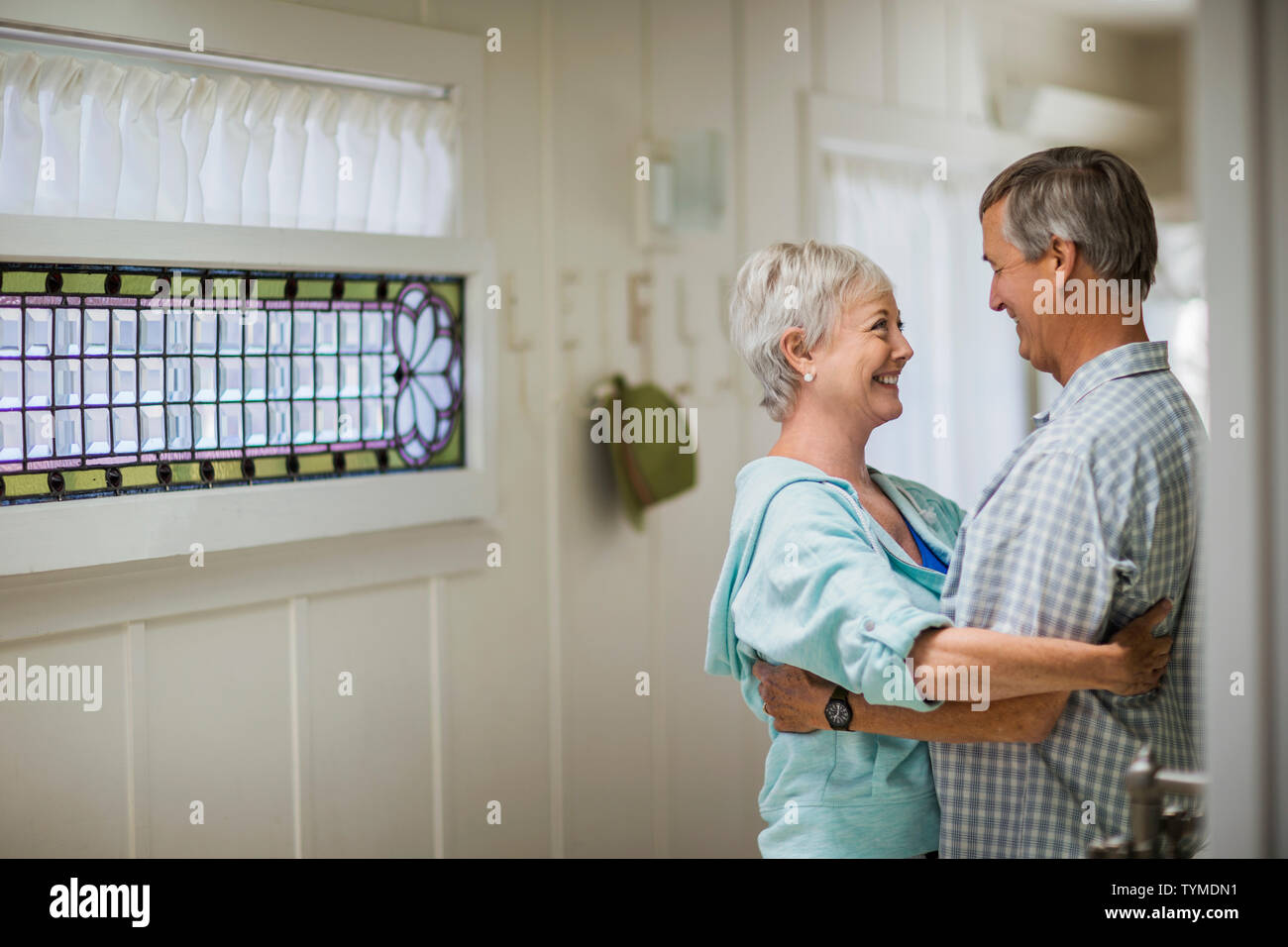 Happy couple gaze others eyes hi-res stock photography and images - Alamy