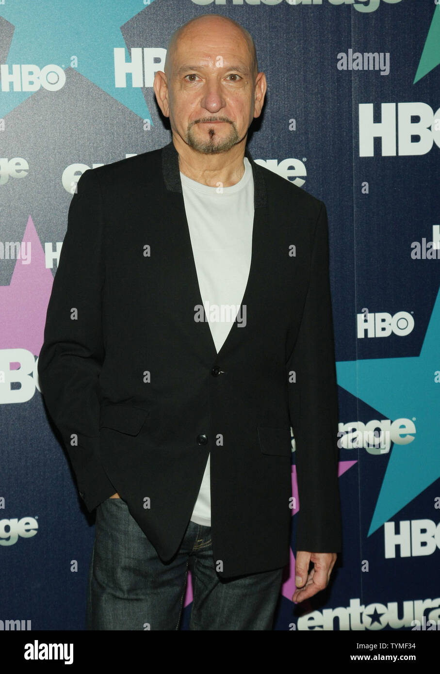 Ben Kingsley arrives for the "Entourage" premiere at The Beacon theater ...
