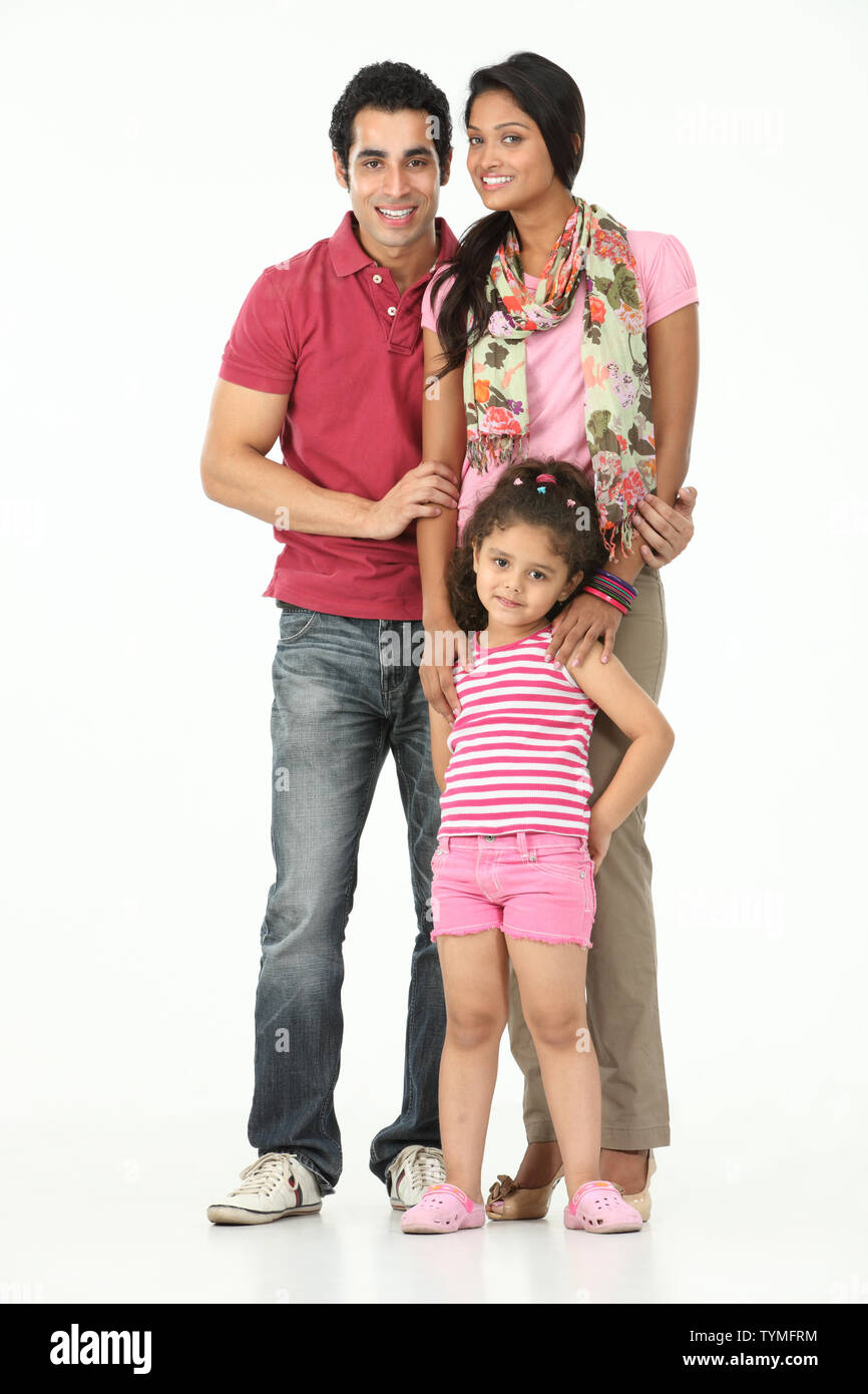 Portrait of a family standing together Stock Photo - Alamy