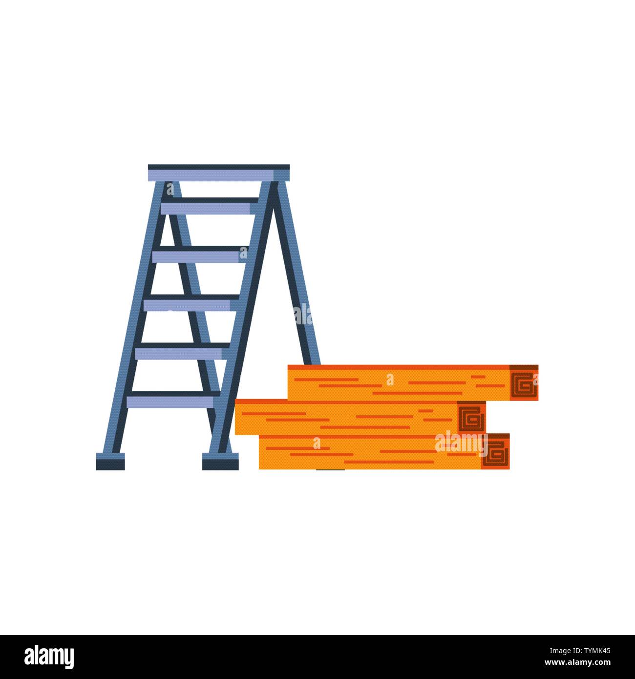 Ladder design, under construction work repair progress reconstruction ...