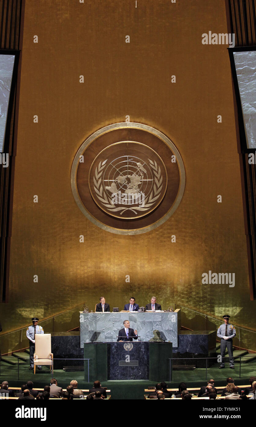 United States President Barack Obama speaks at the 66th United Nations ...