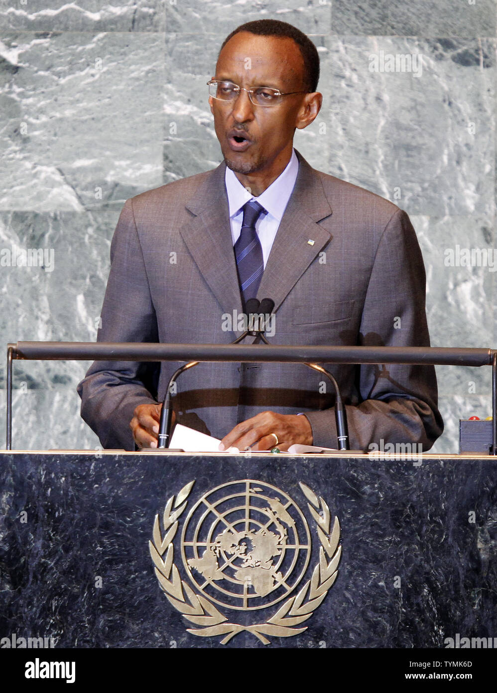 Paul Kagame, President of the Republic of Rwanda, speaks at the 66th ...