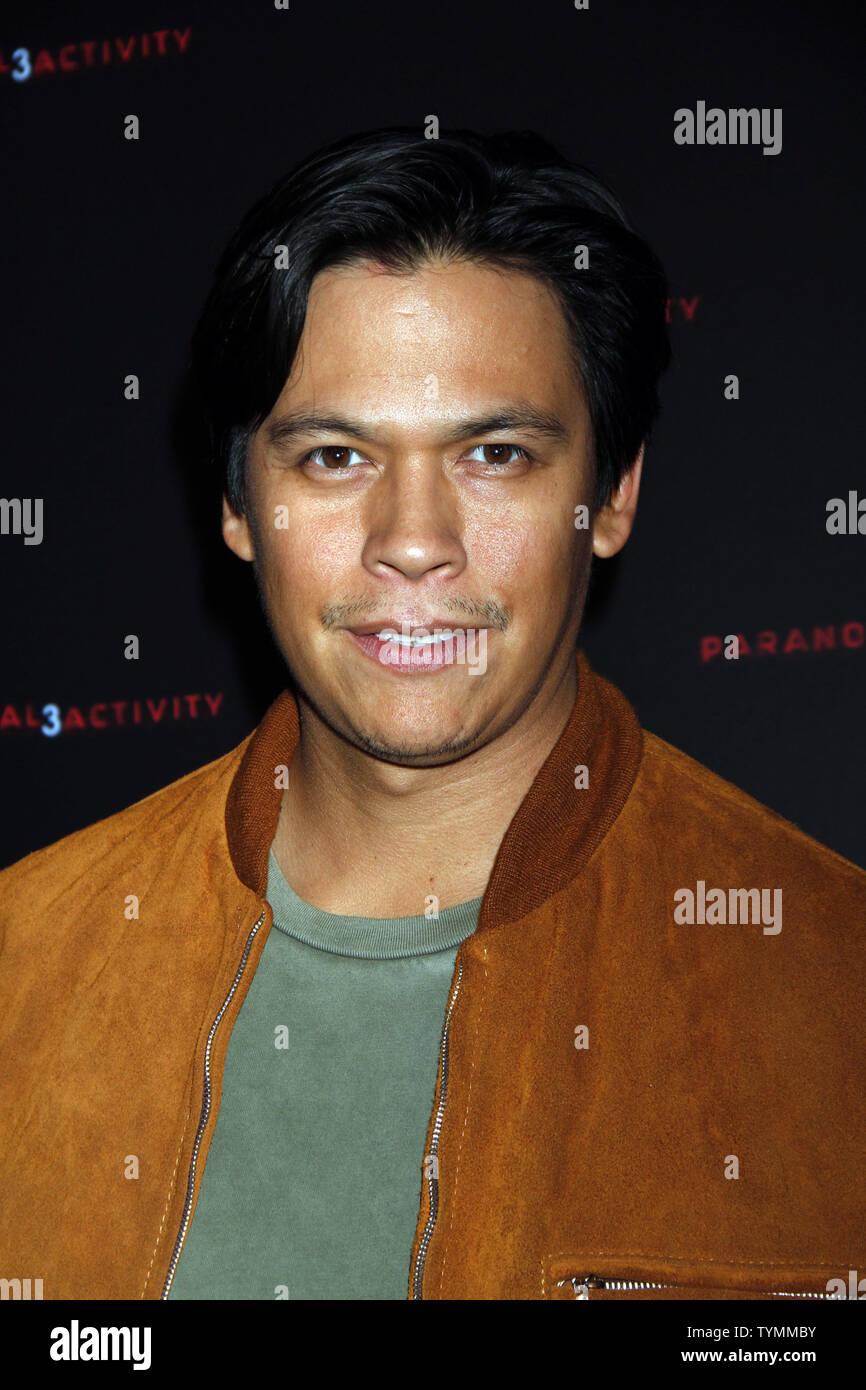 Chaske Spencer arrives for the "Paranormal Activity 3" screening at ...