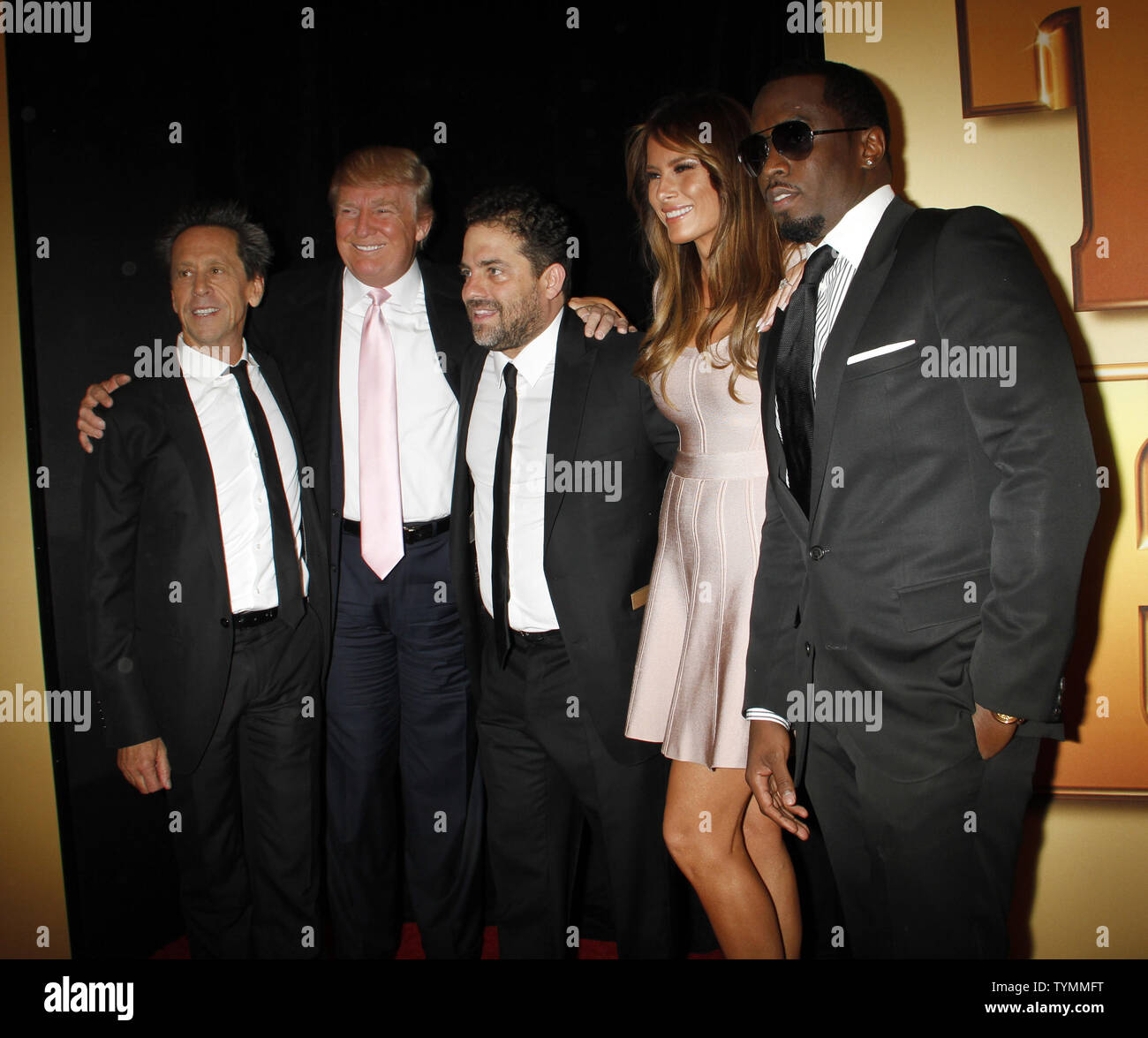 Brian Grazer, Donald Trump, Brett Ratner, Melania Trump and Diddy ...