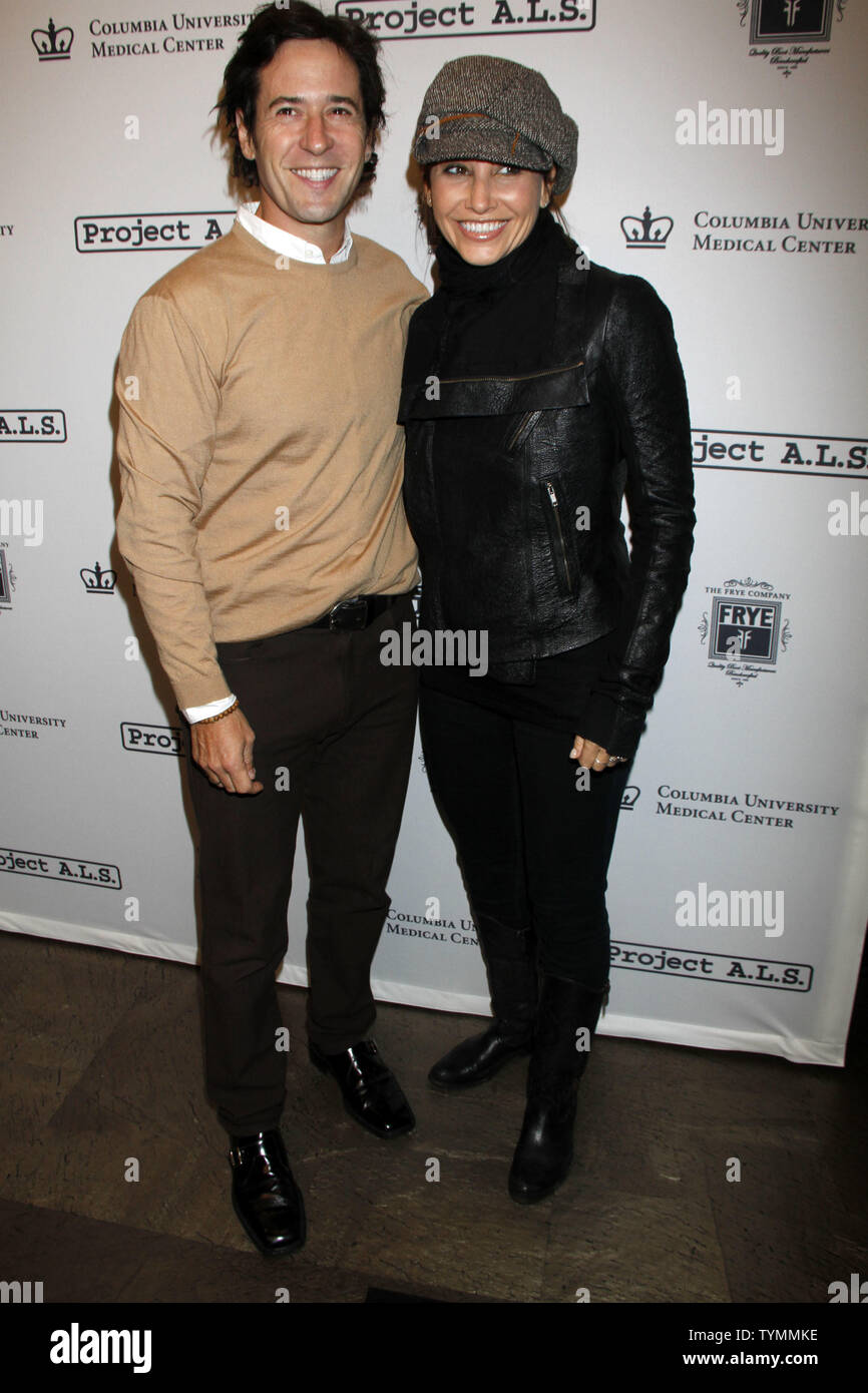 Rob Morrow and Gina Gershon arrive for the Project A.L.S. "Tomorrow is ...