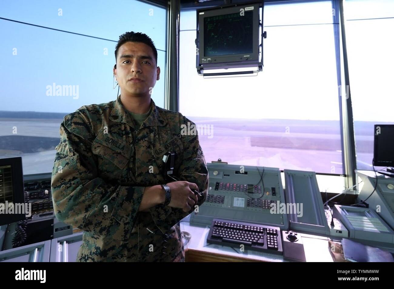 Sgt. Benjamin Bonilla is an approach controller assigned to Marine Air ...