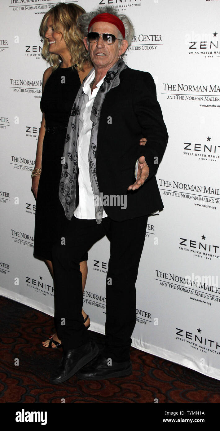 Keith Richards and wife arrive for the Norman Mailer Center's Third ...