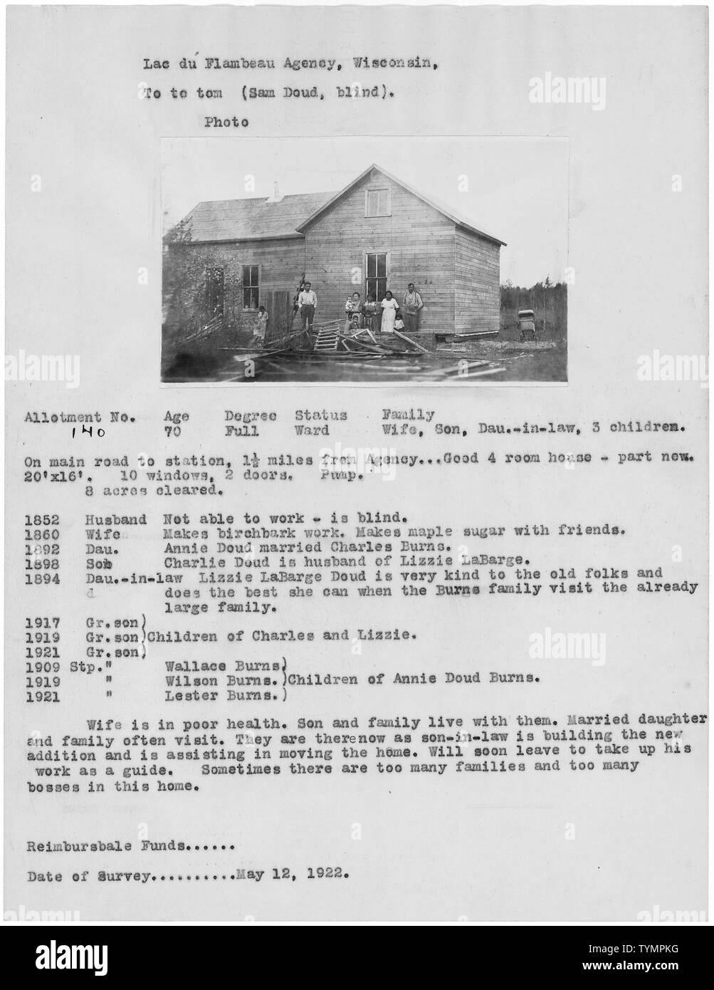 To to tom (Sam Doud, blind); Scope and content: Description of ...