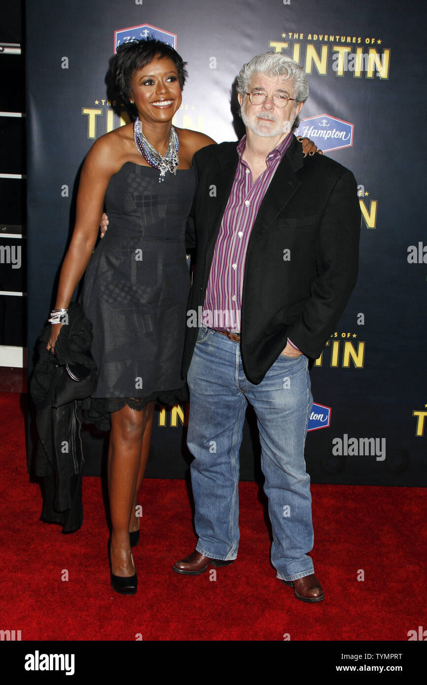 George Lucas arrives for the "The Adventures of TinTin" premiere at the ...
