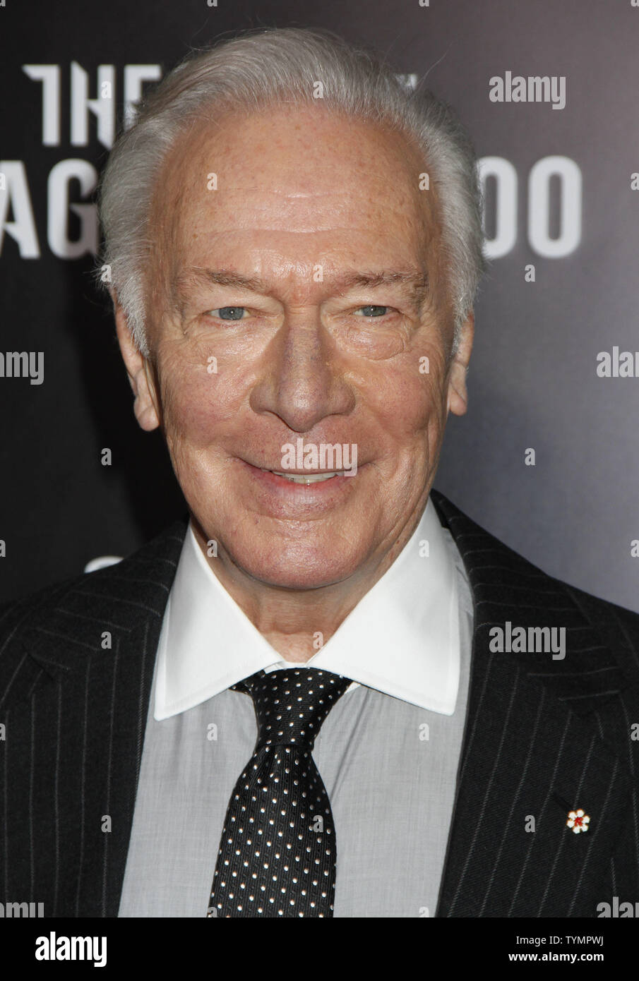 Christopher Plummer arrives for "The Girl With The Dragon Tattoo ...