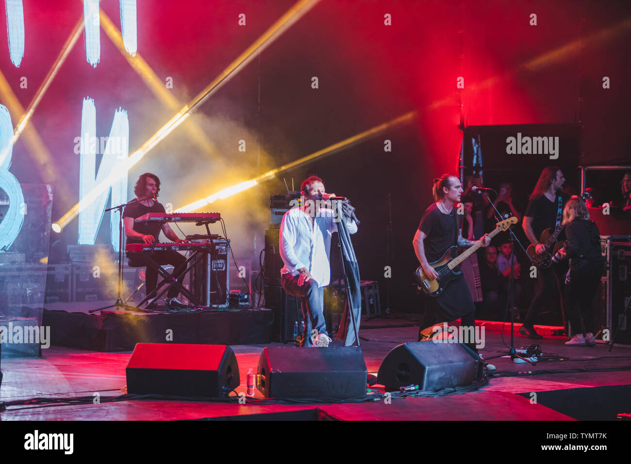 LVIV, UKRAINE - June 18, 2019: Svyatoslav Vakarchuk ukrainian rock ...