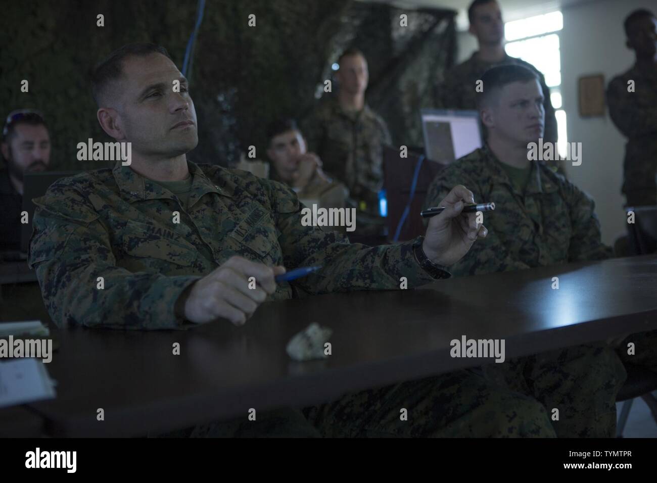 U.S. Marine Corps Lt. Col. Marcus J. Mainz, commanding officer, 2nd ...