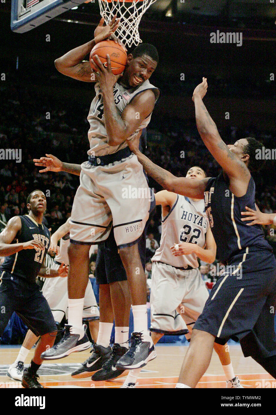 Pittsburgh's Nick Rivers grabs the rebound as the Panthers take on ...