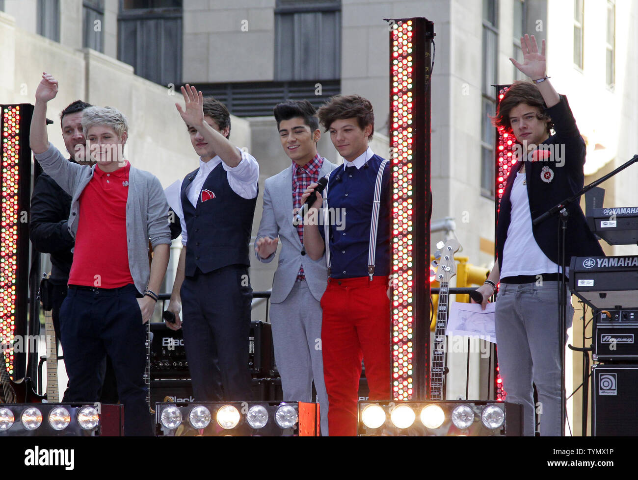 One Direction performs on the NBC Today Show at Rockefeller Center in ...