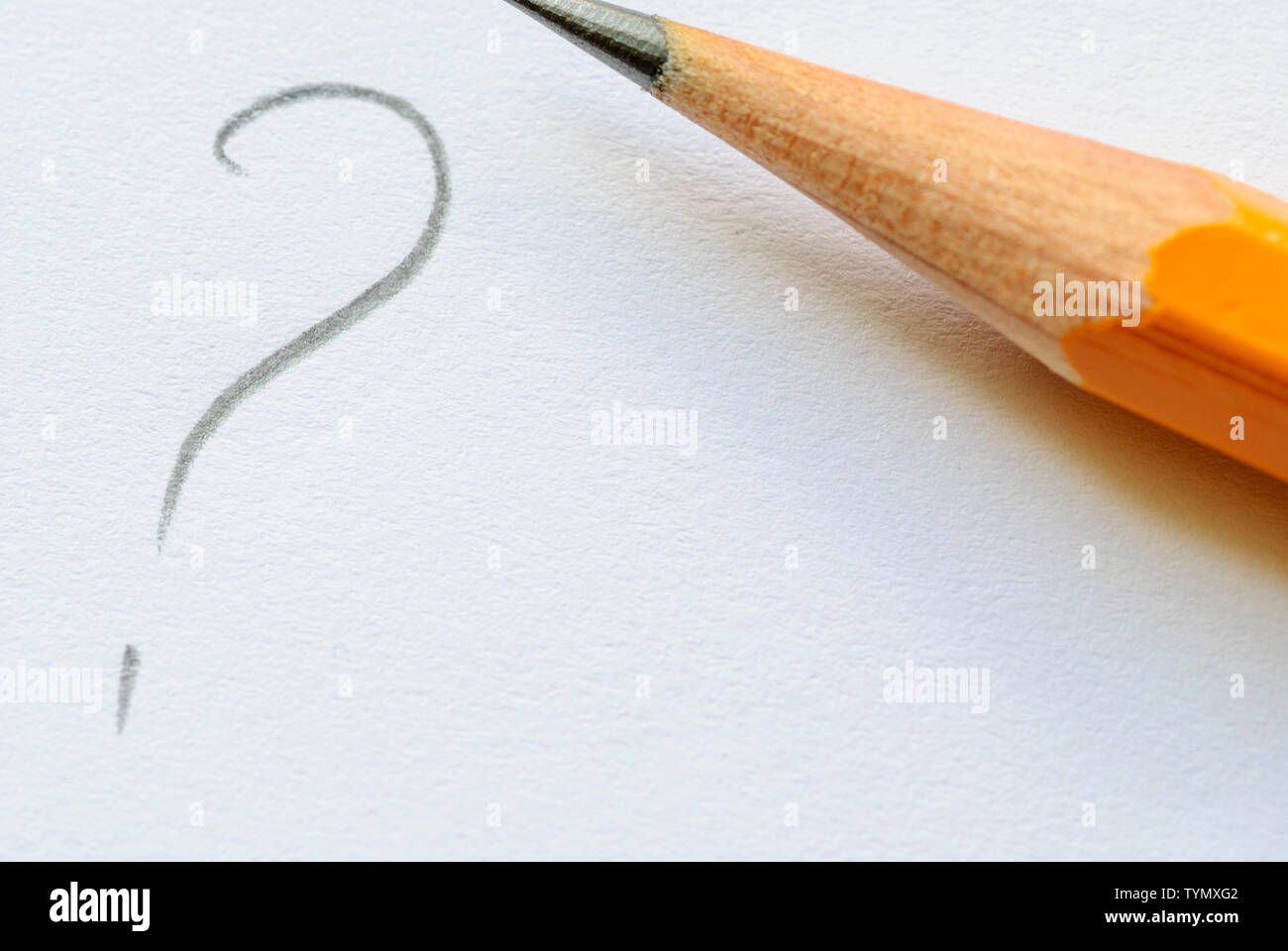 Question mark on white hi-res stock photography and images - Alamy