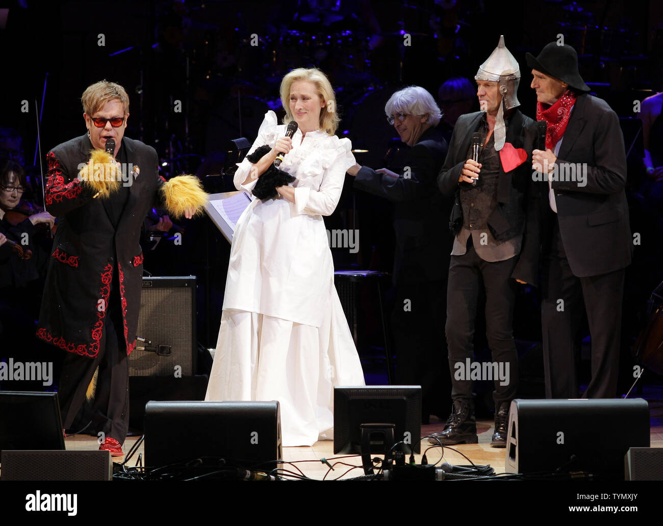Elton John, Meryl Streep, Sting and James Taylor perform a song from ...