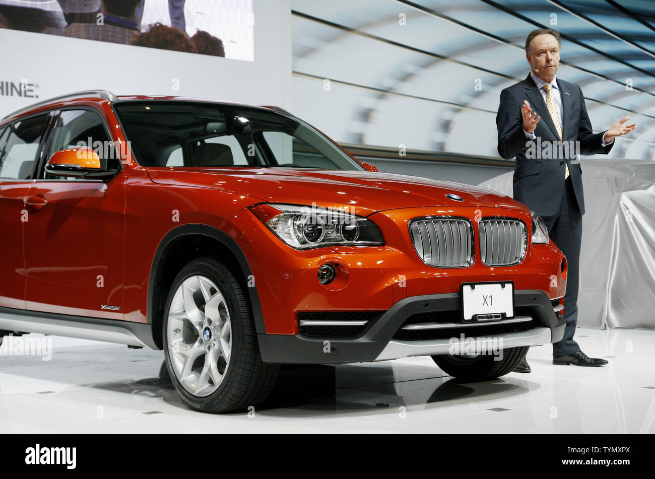 Ian Robertson of the Board of Management at BMW introduces the 2013 X1 ...