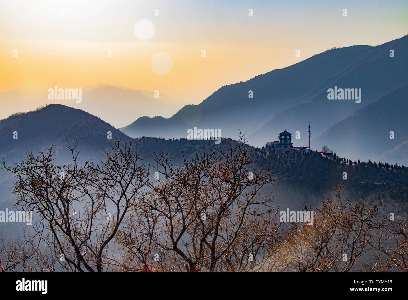 Bird's eye view of the West Mountain Stock Photo - Alamy