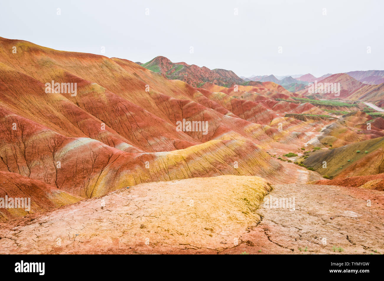 Landform of Zhangye Danxia, Gansu Province Stock Photo - Alamy
