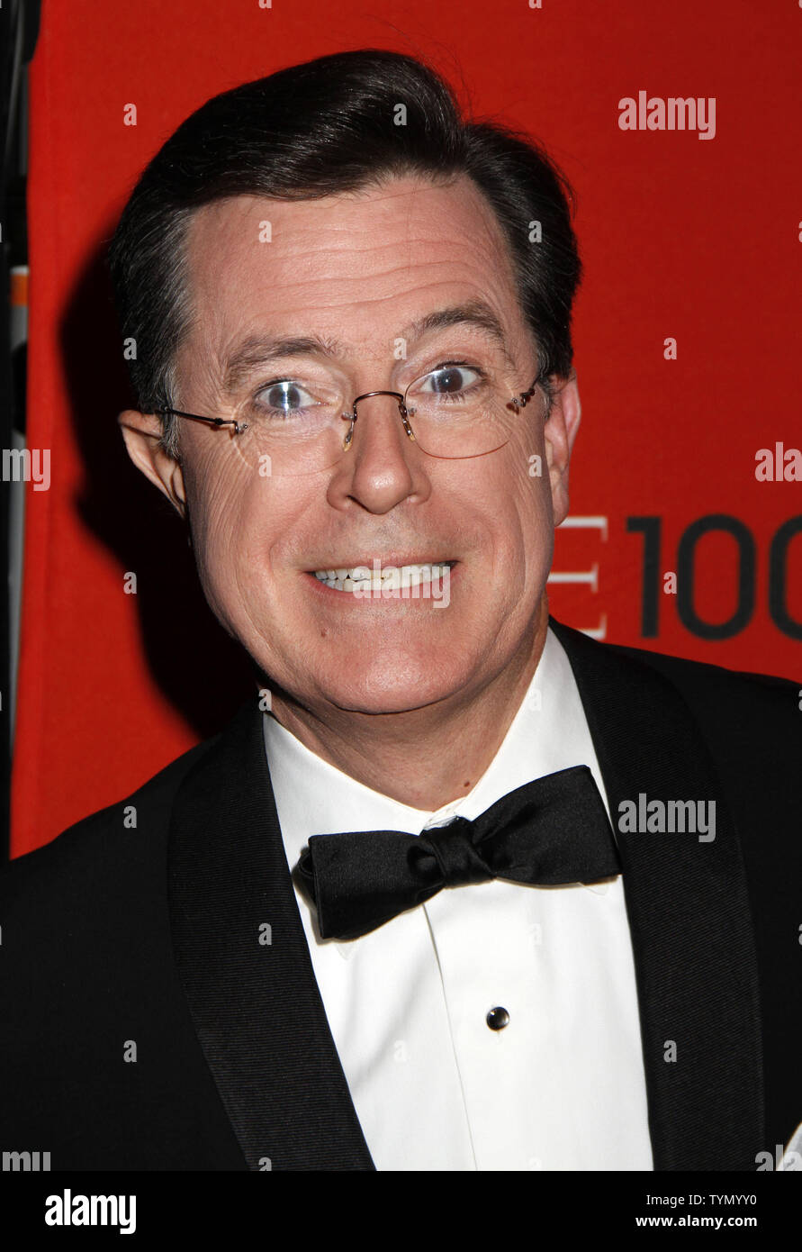 Stephen Colbert arrives for the Time 100 Gala at Frederick P. Rose Hall ...
