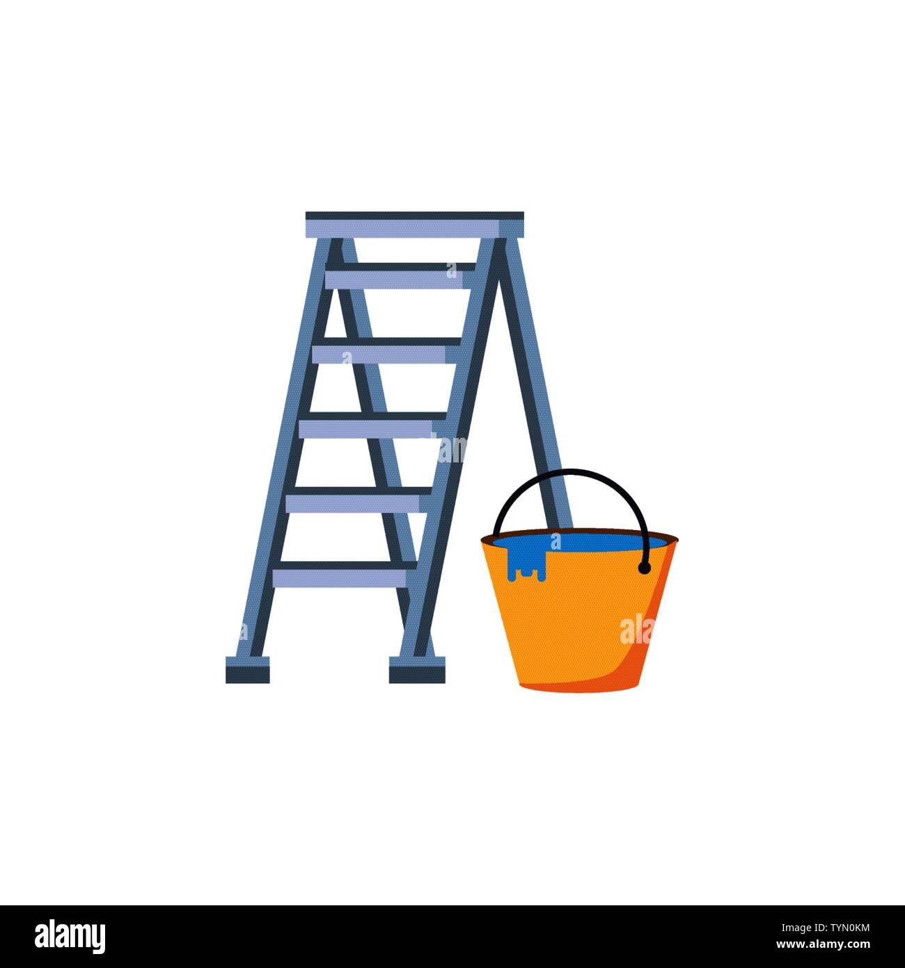 Ladder design, under construction work repair progress reconstruction ...