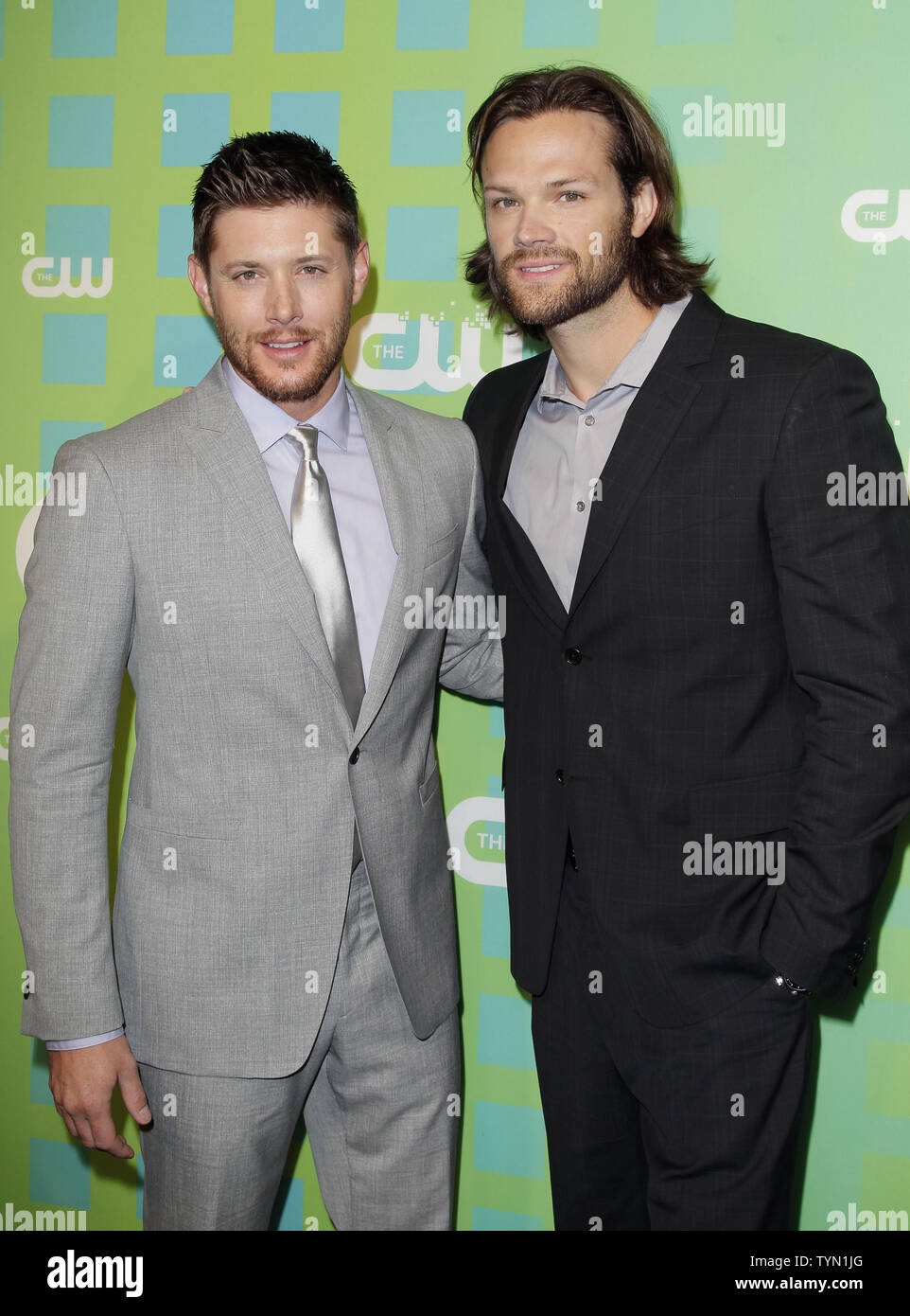 Jensen Ackles and Jared Padalecki arrive at the CW Upfronts at the ...