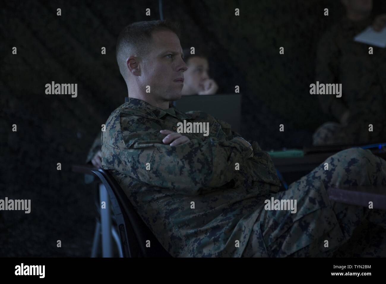 U.S. Marines Corps Sgt. Maj. Darrell L. Carver, sergeant major, 6th ...