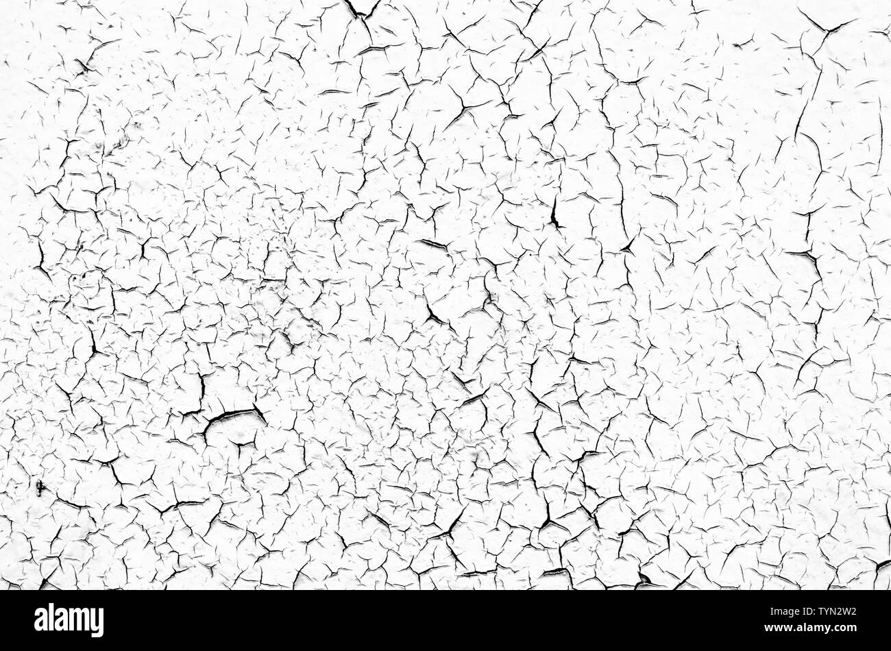 Fragment of a surface of wall with cracked paint coating light Stock ...