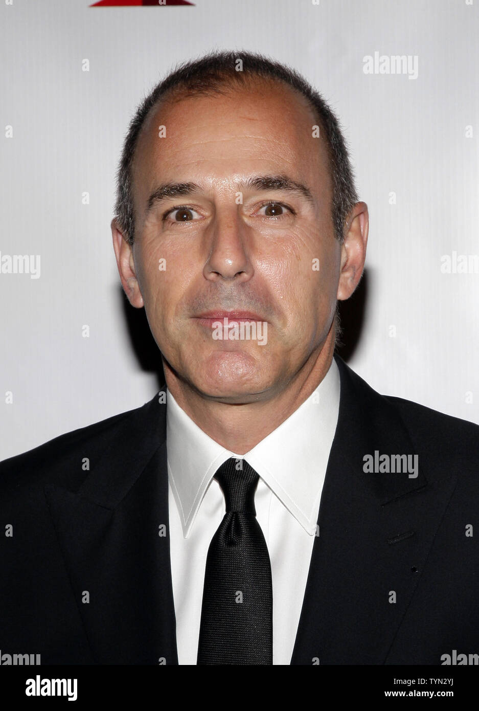 Matt Lauer arrives on the red carpet at the Friars Club and Friars ...