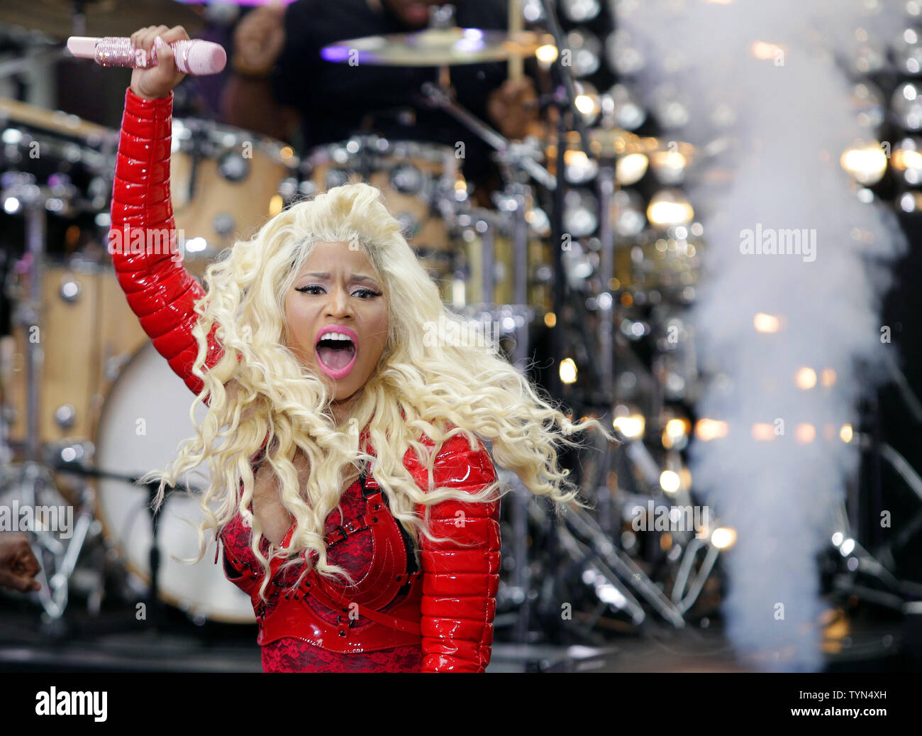 Nicki Minaj performs on the NBC Today Show at Rockefeller Center in New ...