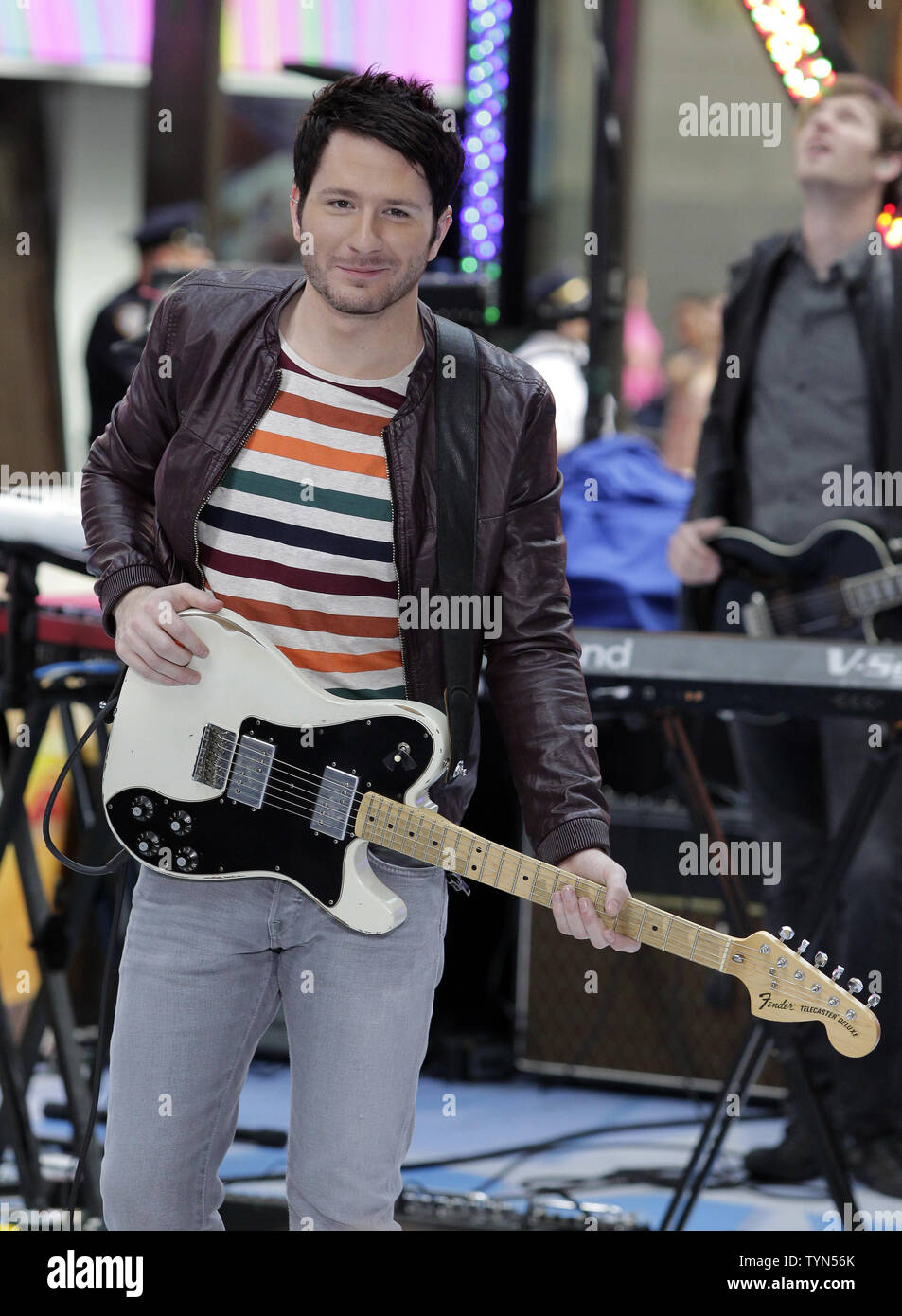 Adam Young of Owl City performs on the NBC Today Show at Rockefeller ...