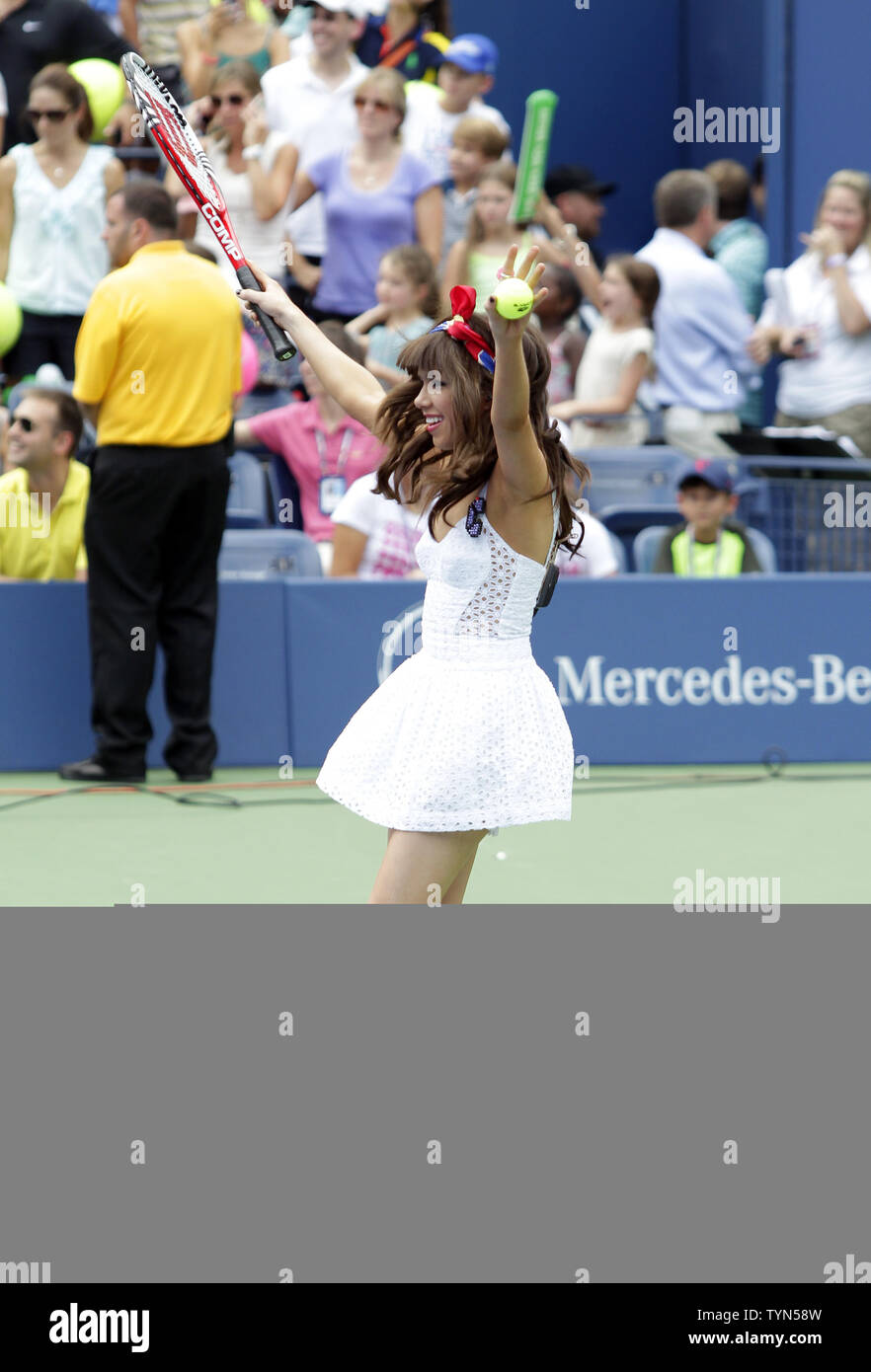 Carly Rae Jepsen performs at Arthur Ashe Kids Day in Arthur Ashe ...