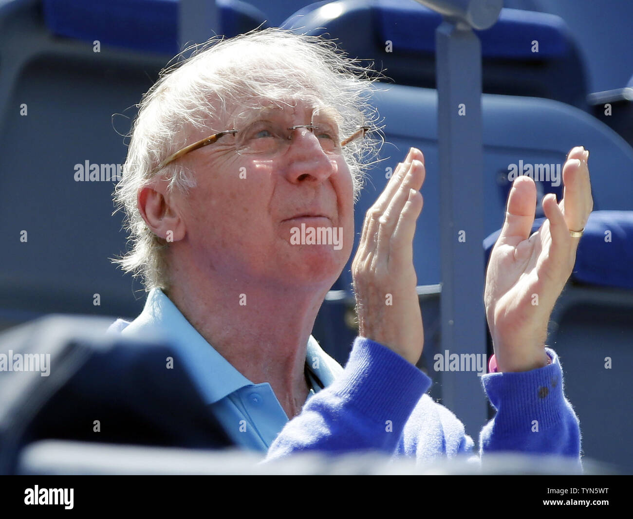 Gene Wilder watches Varvara Lepchenko play Samantha Stosur of Australia ...