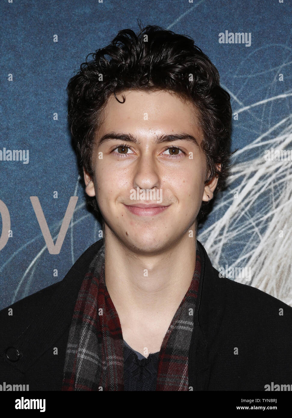 Nat Wolff arrives on the red carpet at the 'Les Miserables' premiere at ...