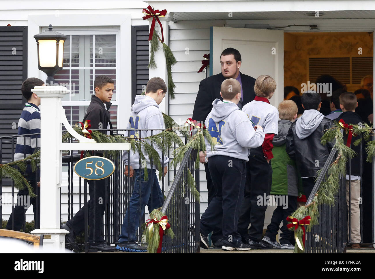 Group of children enter a school hi-res stock photography and images ...