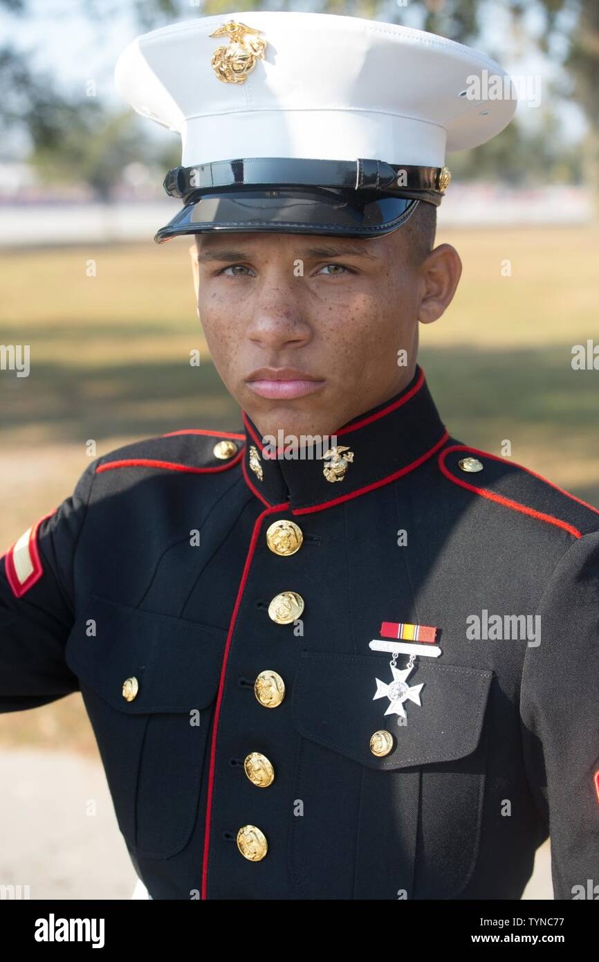 Louis S. Turoslebron, honor graduate for Platoon 1092, Alpha Company ...
