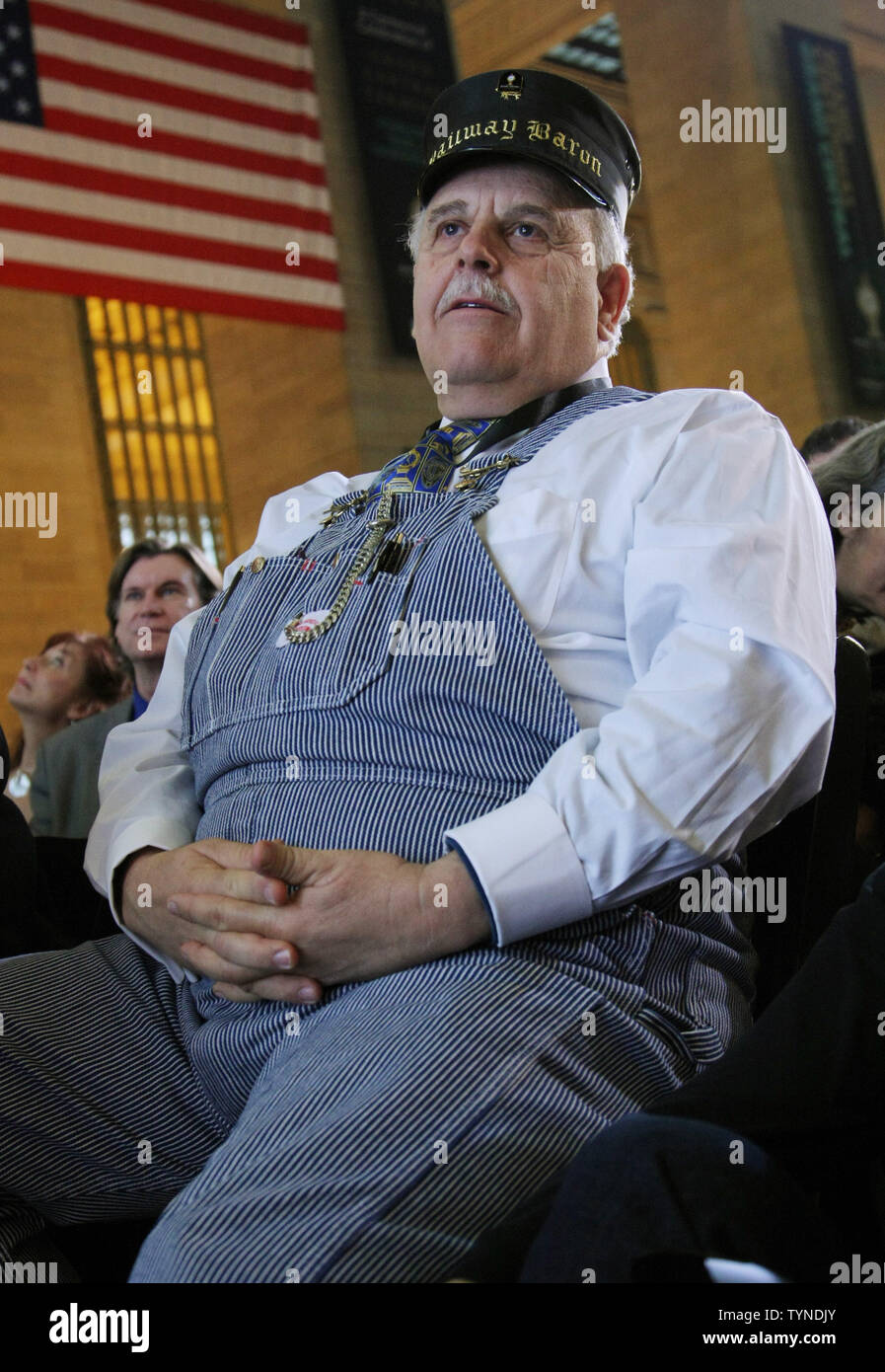 Tom "The Railroad Baron" Salvio of Los Angeles attends the centennial ...
