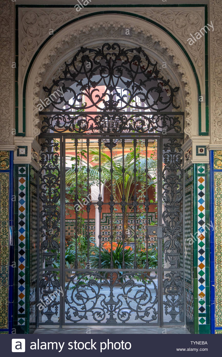 Ornate Wrought Iron Gate Stock Photos & Ornate Wrought Iron Gate Stock ...