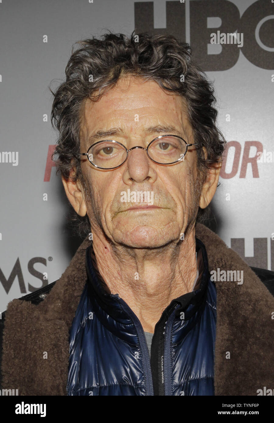 Lou Reed arrives at the premiere of Phil Spector at the Time Warner ...