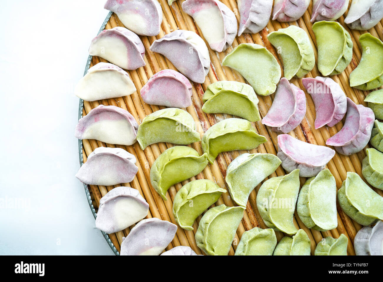 Dumplings color dumplings Chinese traditional cuisine Stock Photo - Alamy