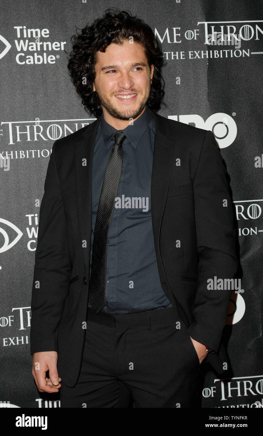 Kit Harington attends the opening of the "Game of Thrones" exhibit on ...