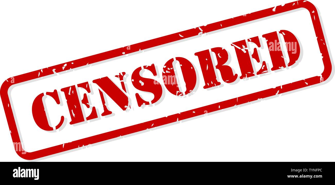 Censored red rubber stamp vector isolated Stock Vector Image & Art - Alamy