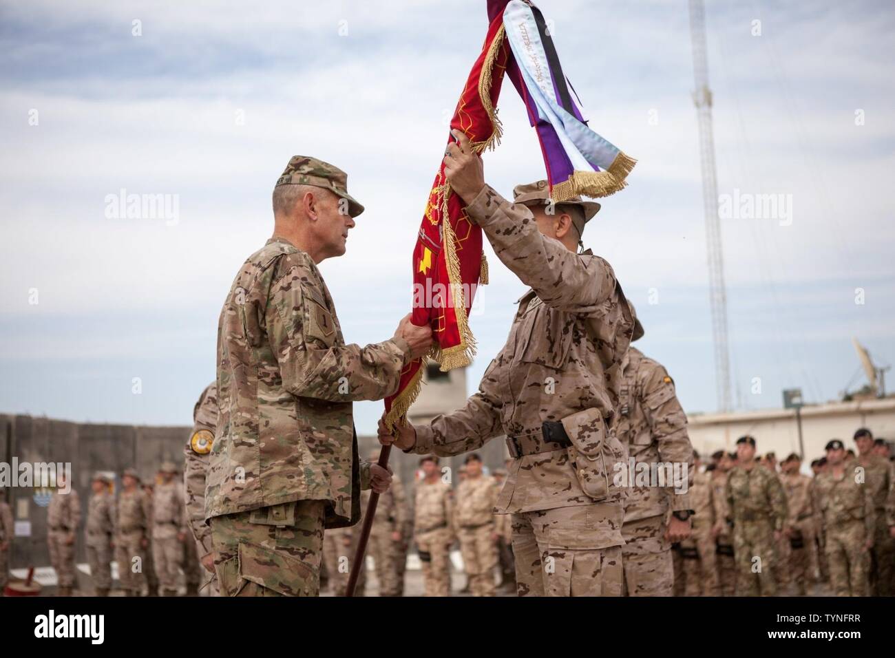 U.S. Army Brig. Gen. William Turner, left, deputy commanding general ...