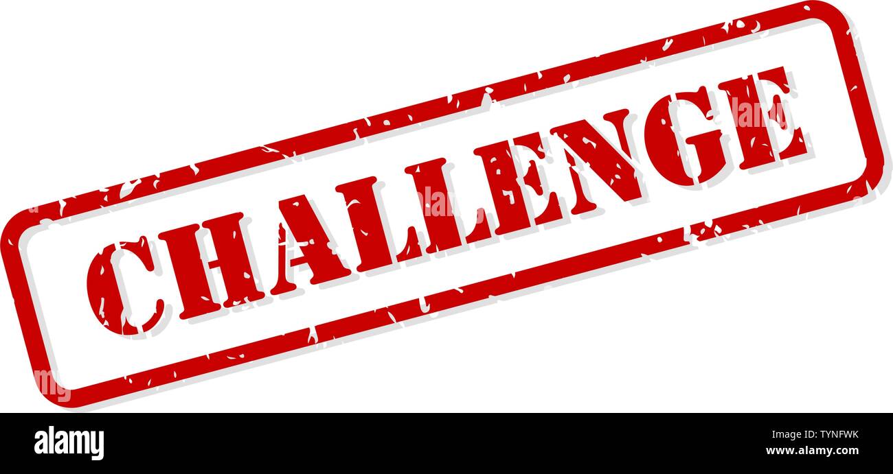 Challenge stamp Cut Out Stock Images & Pictures - Alamy